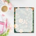 Floral Printable Note Pages: Wide-ruled Journal Paper (PDF Digital ...