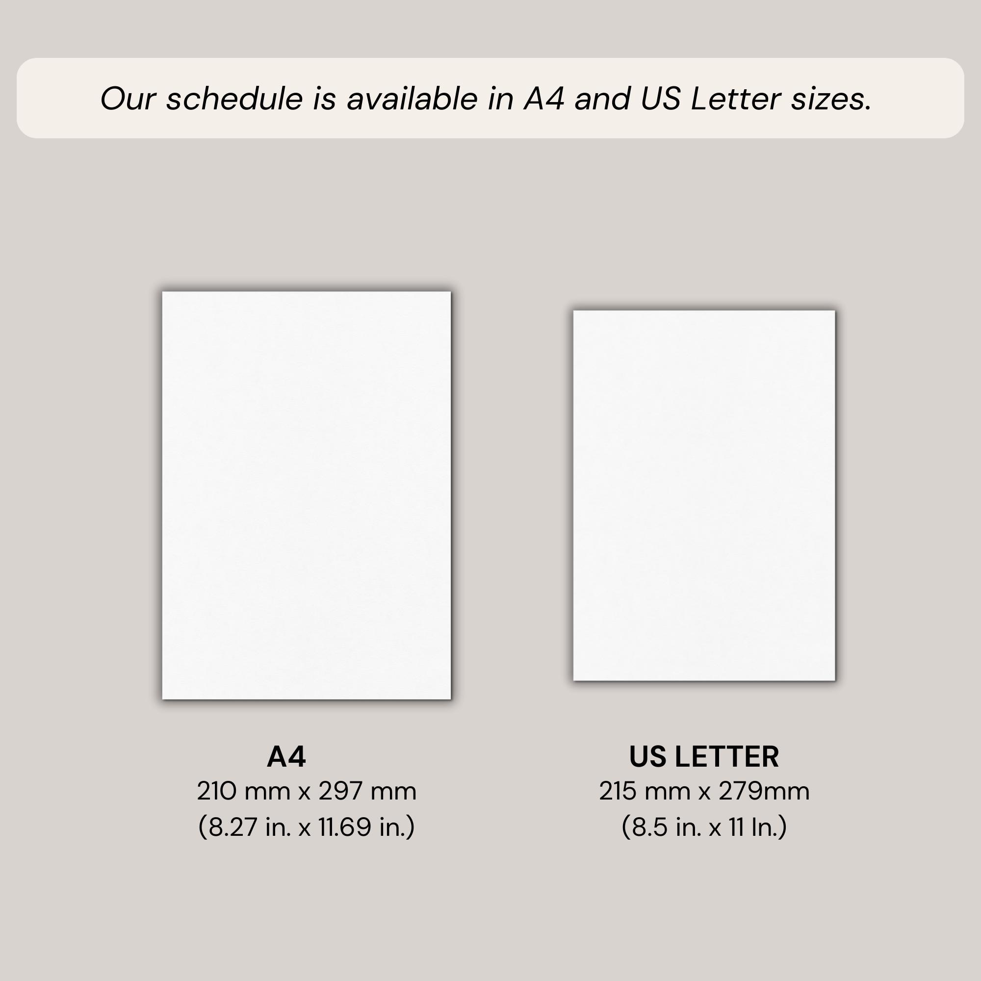 Jungle-themed School Timetable Printable, Elementary Class Schedule ...