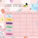 Colorful Butterfly School Schedule Printable, Cute Class Schedule ...