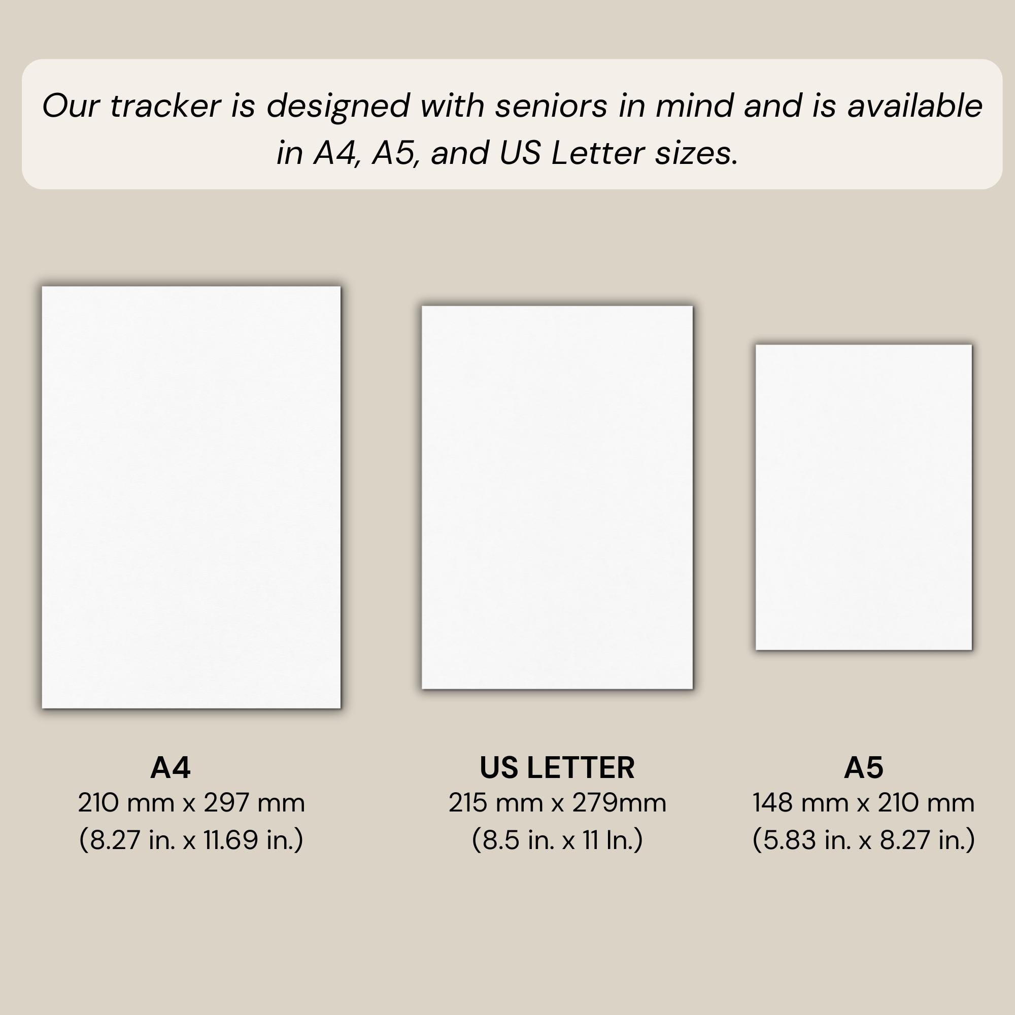 Large Print Blood Pressure Tracker, Simple Layout for Elderly, Senior ...