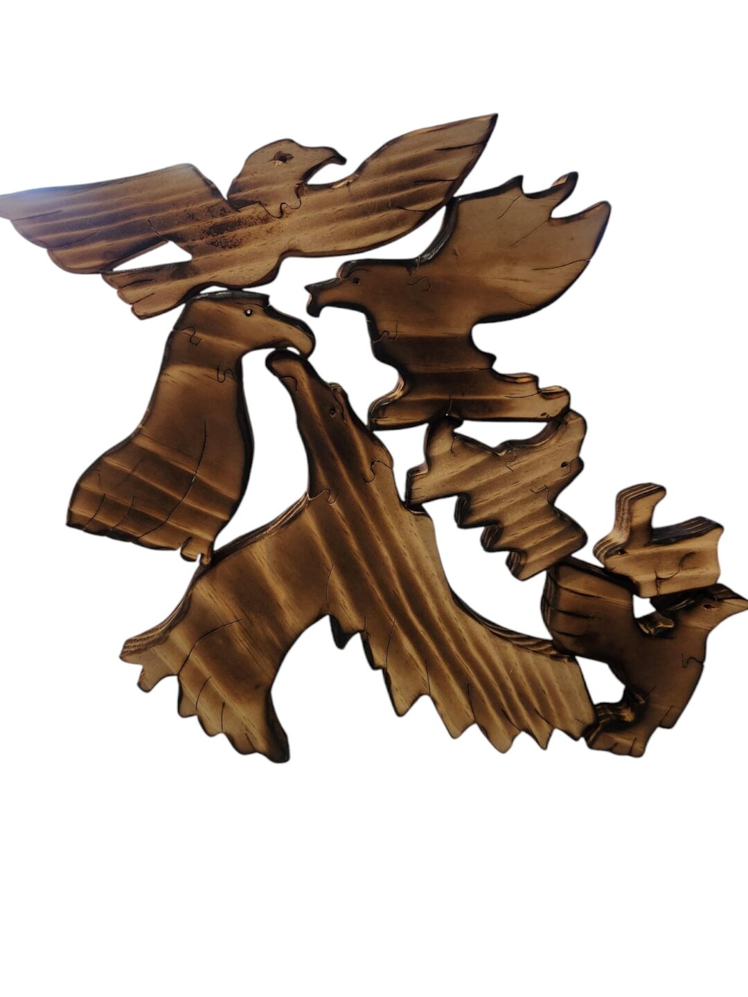 Eagle Scrollsaw Puzzle 7 Pieces - Etsy