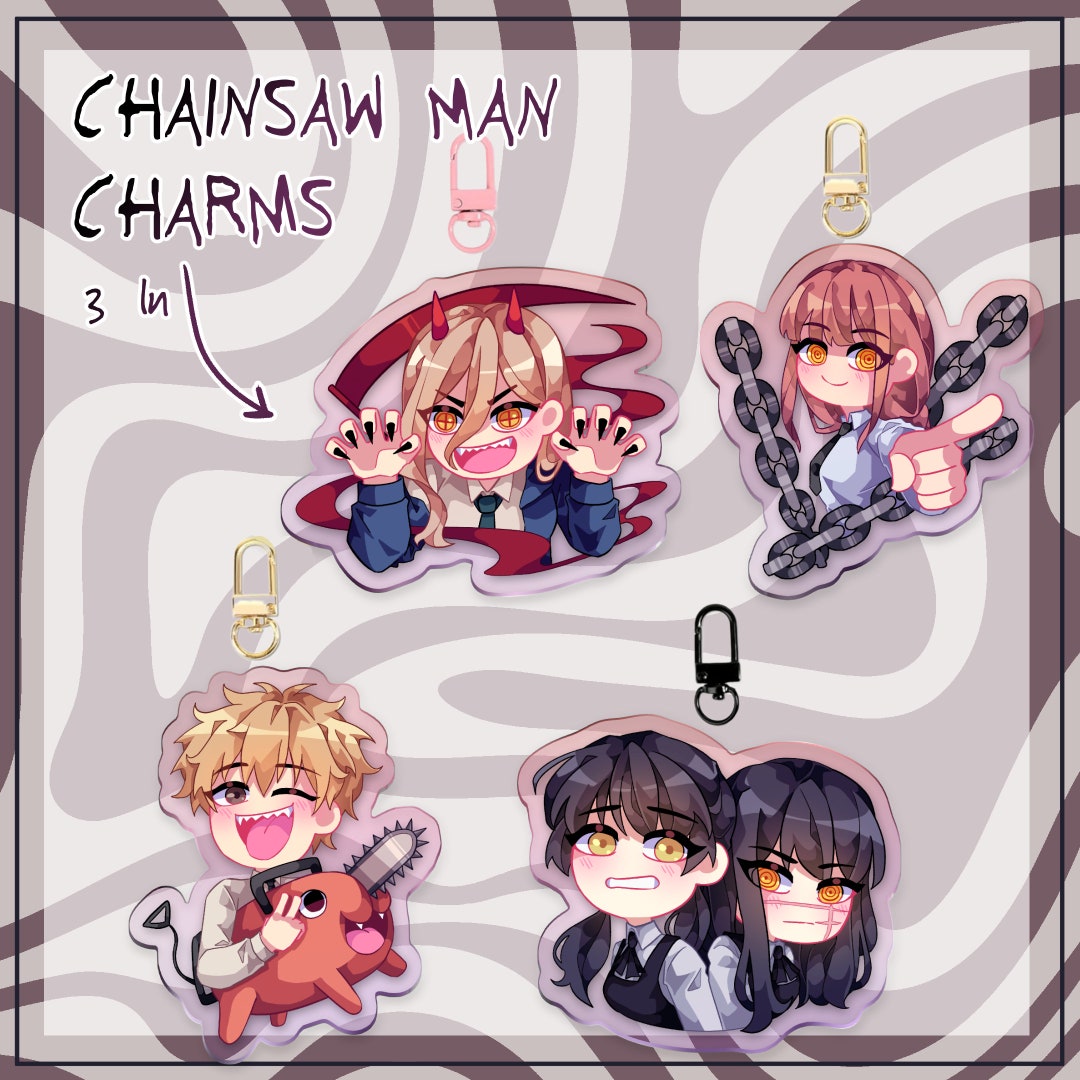 Chainsaw Man Keychains - Etsy