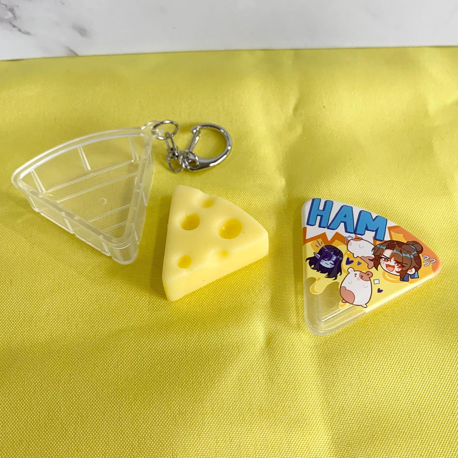 Moshang Cheese Keychain - Etsy