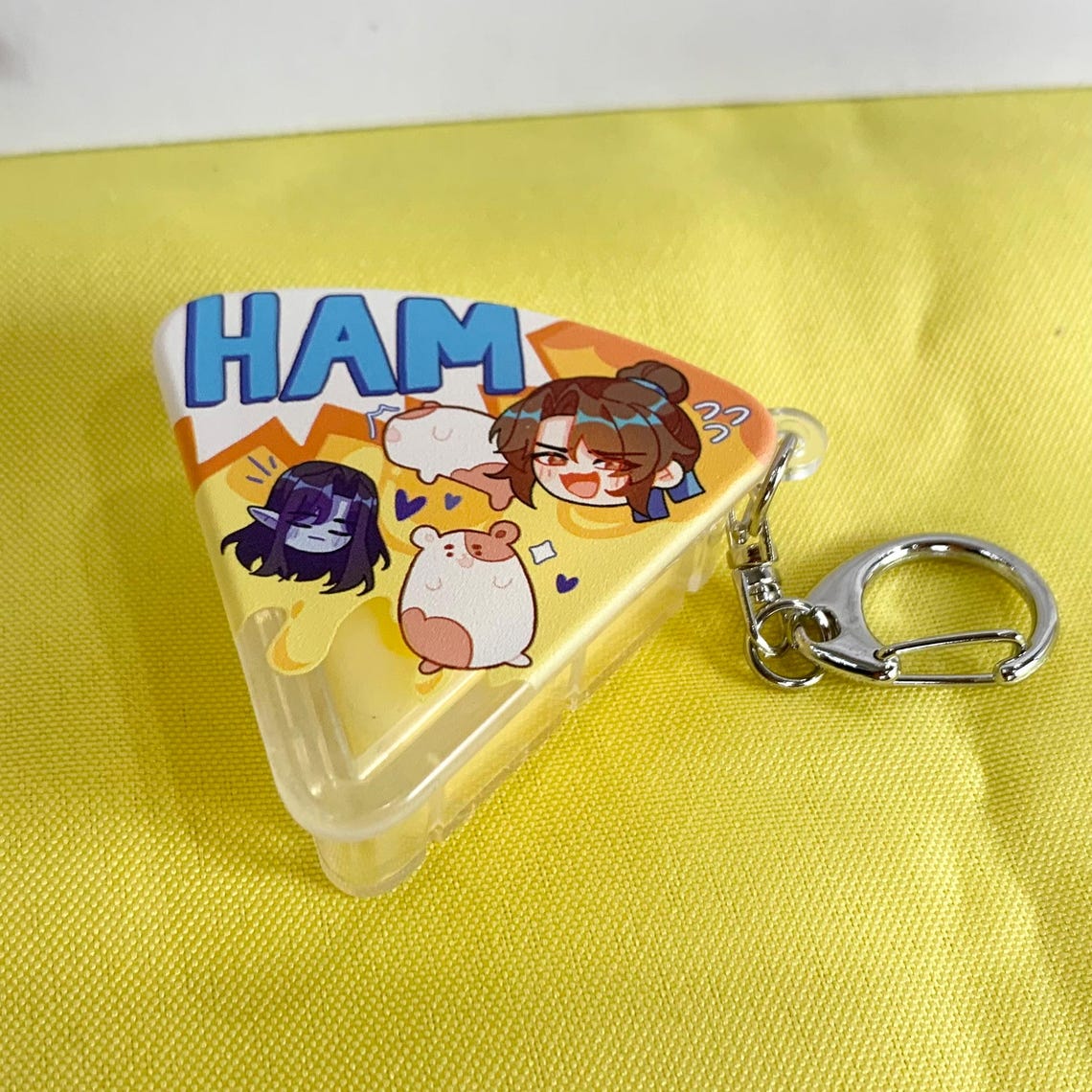 Moshang Cheese Keychain - Etsy