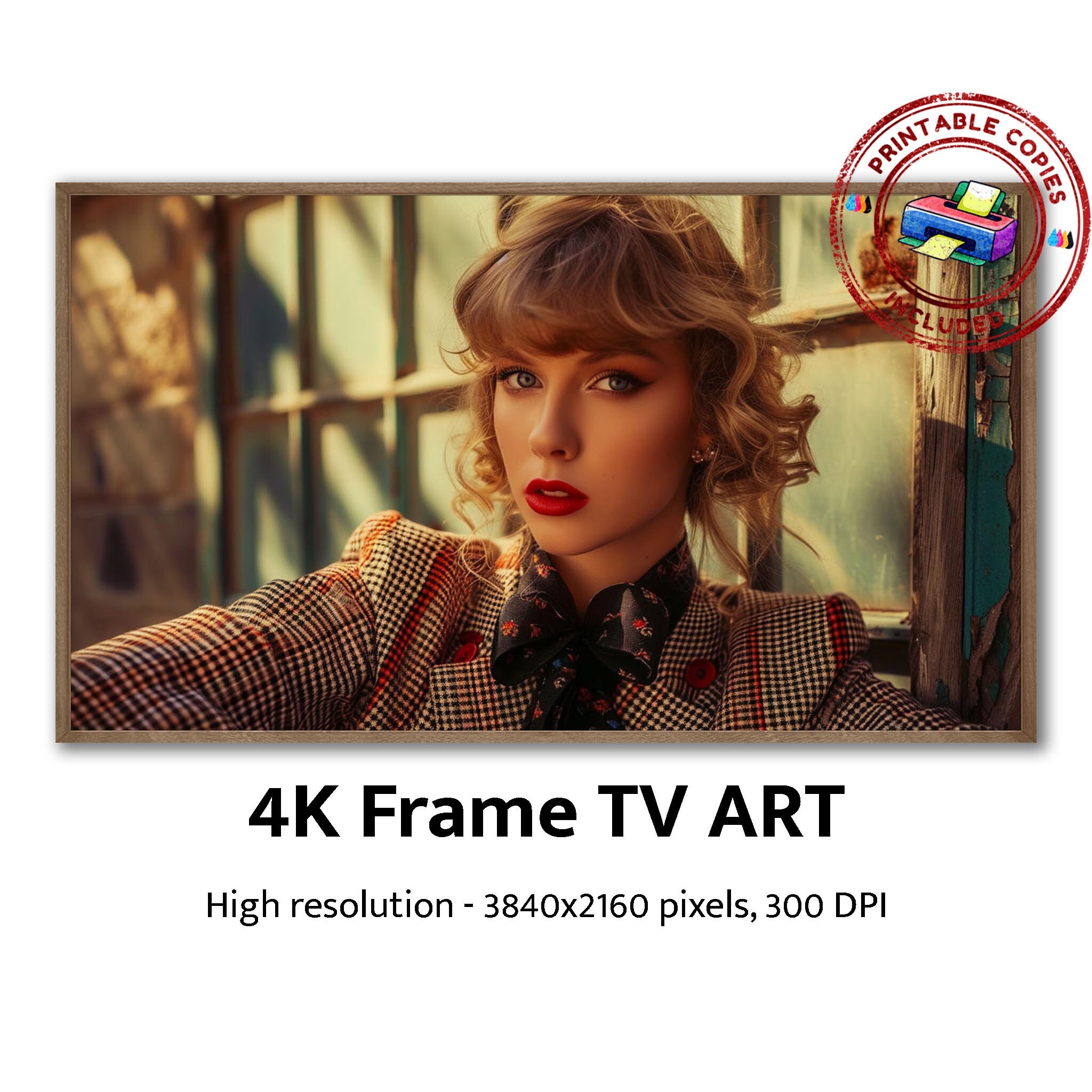 Retro Tay - Timeless Fashion Portrait for Frame TV | Dynamic Pop Art ...
