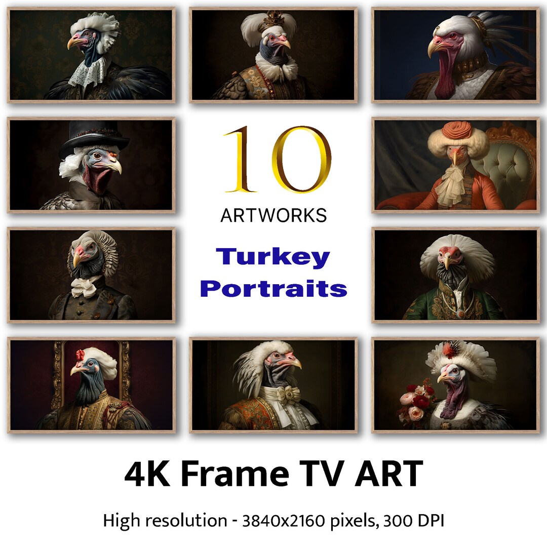 Thanksgiving Elegance: 10 Neoclassical Turkey Portraits | Samsung Frame ...