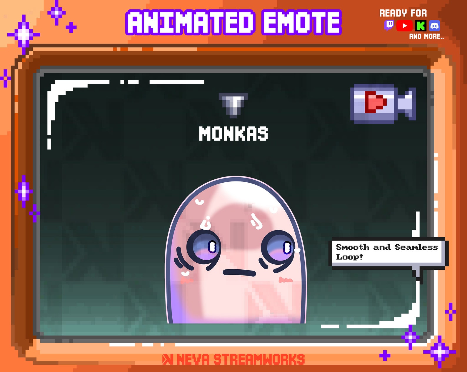 ANIMATED Twitch Emote / Cute Ghost / Monkas / Nervous / Sweating ...