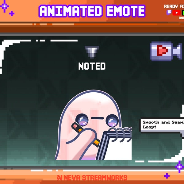 Taking Notes Twitch Emotes - Etsy