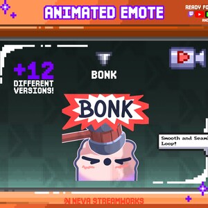 ANIMATED Twitch Emote / Cute Ghost / Bonk / Ban / Hammer / Bat / Jail / Loop / Halloween ...