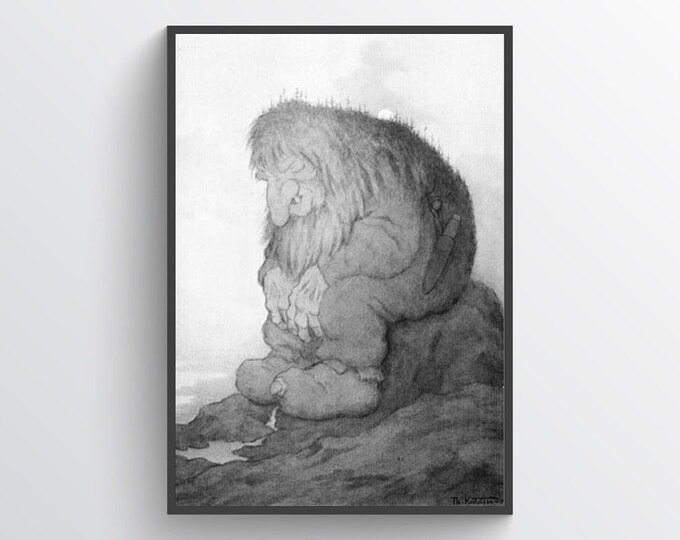 Theodor Kittelsen Nøkken Print Poster - Etsy