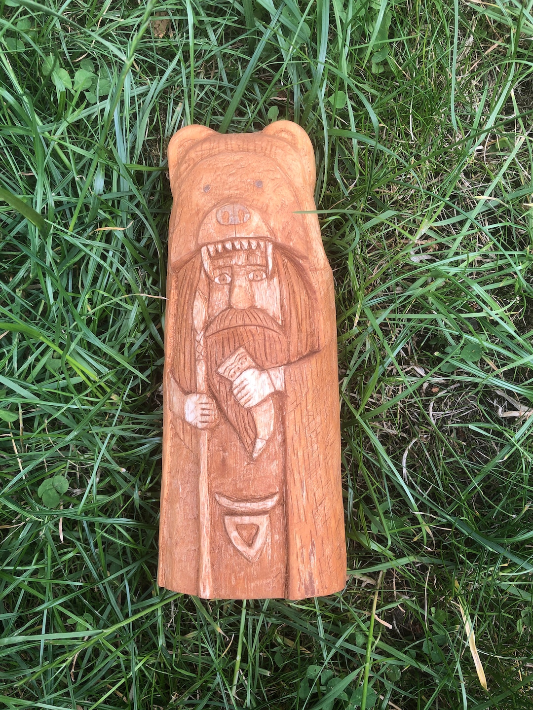 Veles Statue of God, Wood Statue, Slavic God, Nordic Idol, Wood Carving ...