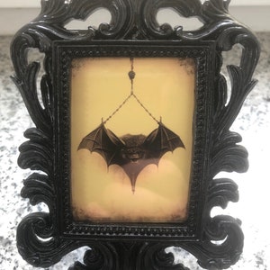 Bat Baroque Frame, Complete With Prints, Black and Gold Finish, Gothic ...
