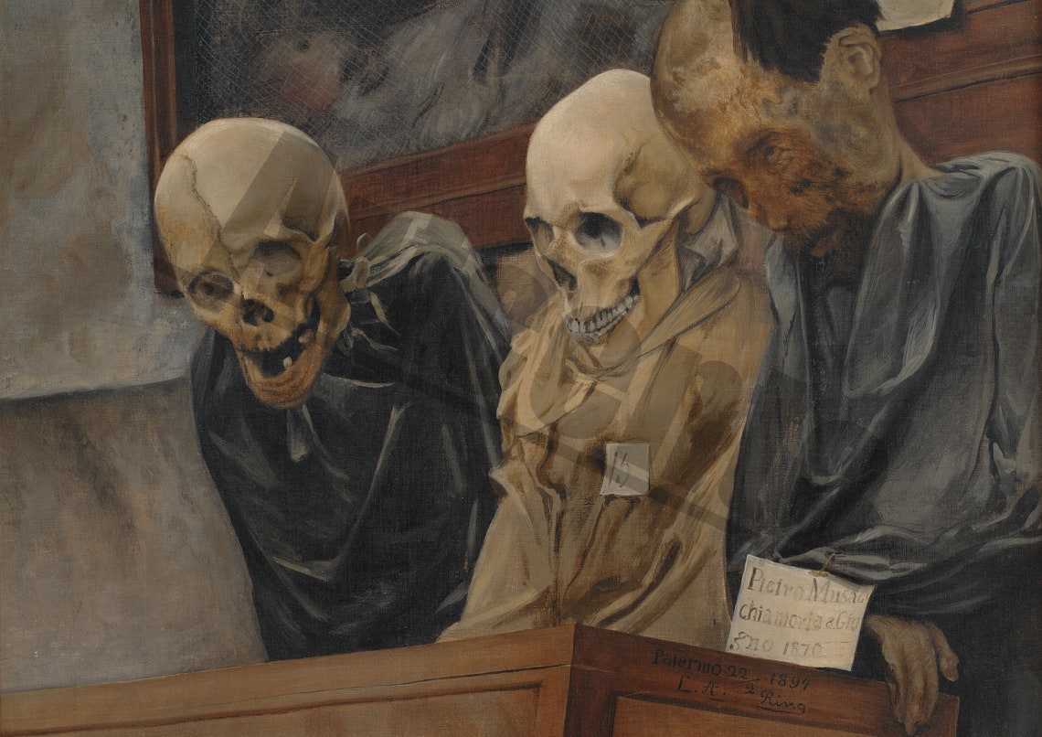 Black-robed Mummified Figures Poster Historical Artifact Print for ...