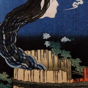 Rokurokubi - Japanese Print, Illustration, Scary, Folklore Dark Folk ...