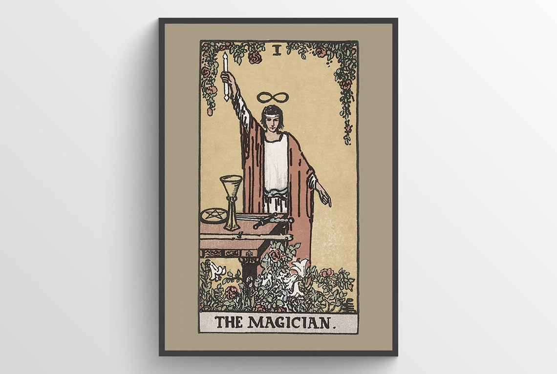 The Magician – Tarot Card Print, Print, Poster, Major Arcana, Greater ...