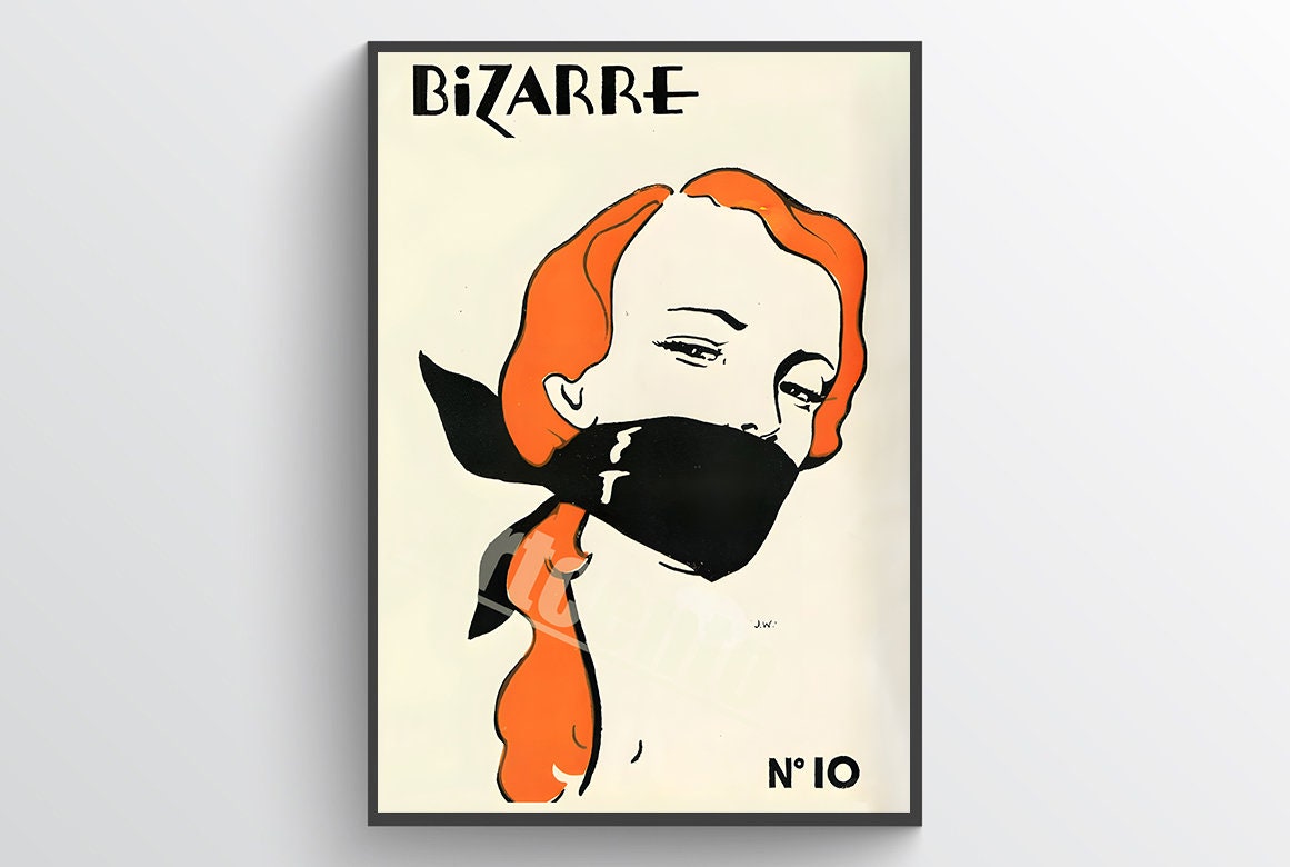 Bizarre Magazine No 10 Cover Art, Bdsm, Vintage 1940s Fetish, Red Hair ...