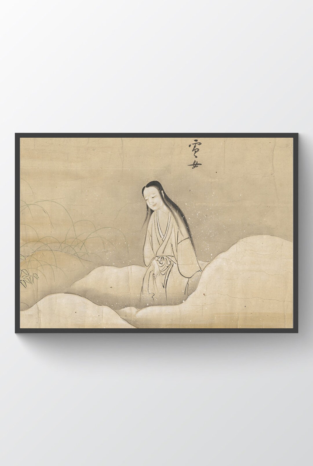 Yuki-onna, Yurei, Snow Woman, Wall Decor, Japanese Print, Folklore ...