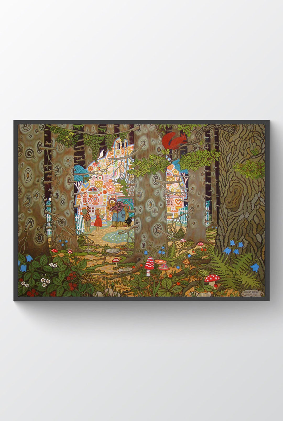 Hansel and Gretel Fairy Tale, Vintage Illustration by Carl Krenek ...