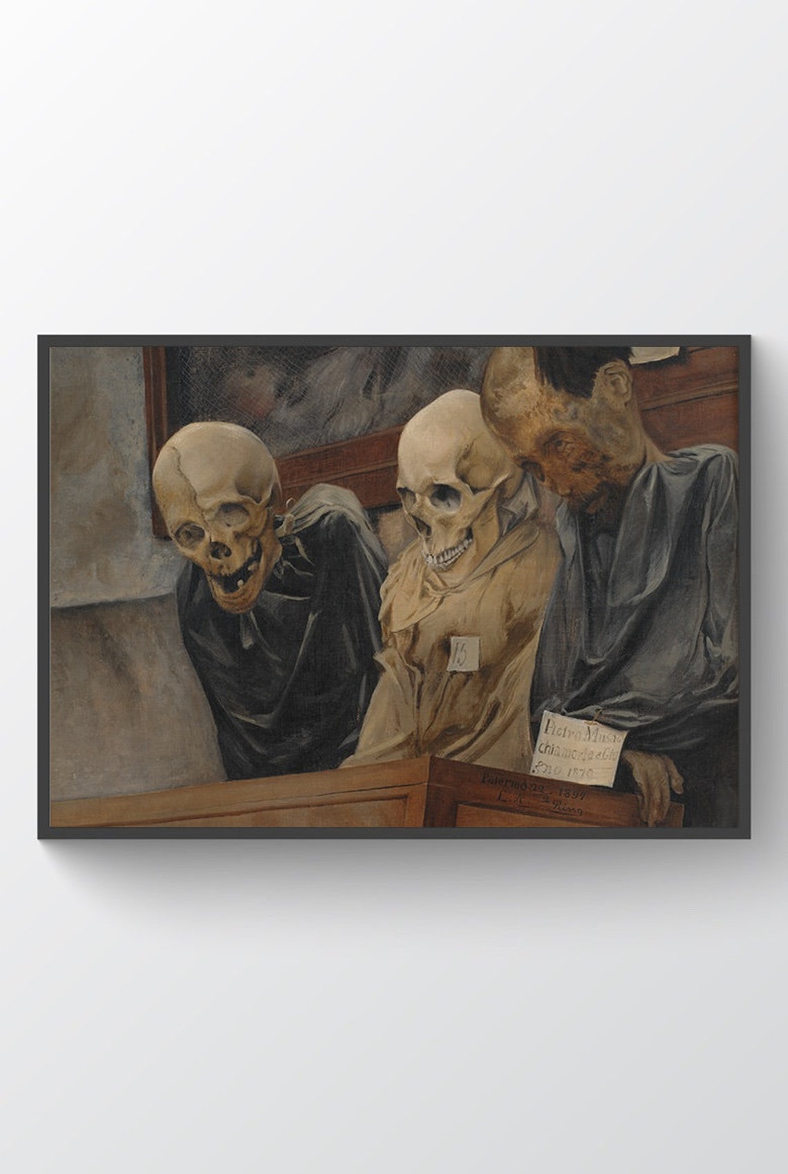 Black-robed Mummified Figures Poster Historical Artifact Print for ...