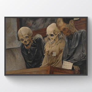 Black-robed Mummified Figures Poster | Historical Artifact Print for ...