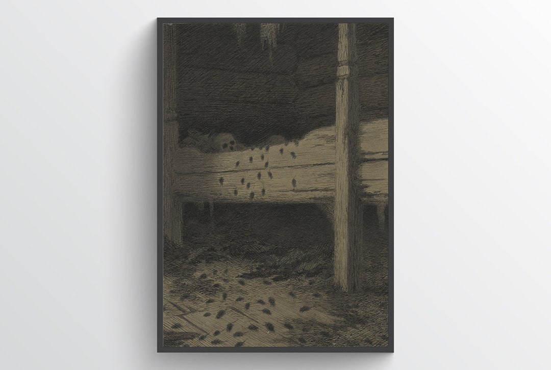 Rats Eating a Corpse, Mouse Town by Theodor Kittelsen Vintage Print ...