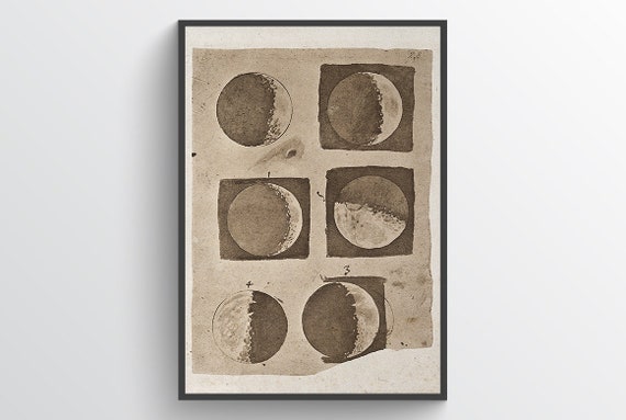 First Drawing Of The Moon By Galileo