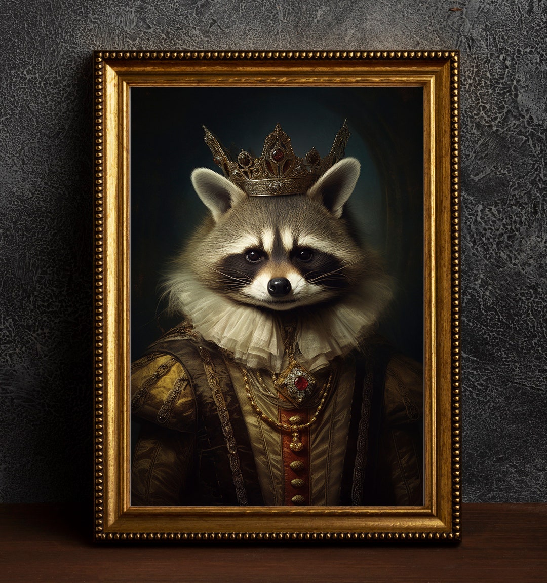 Raccon, Animal, Portrait, Wall Art, Poster Print, Picture, Home Decor ...