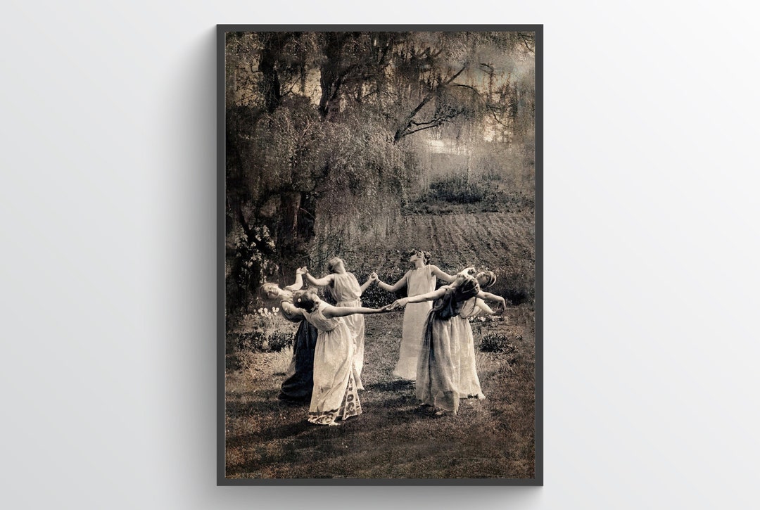 Ritual Circle Dance Photo, Print, Poster, Summer Solstice, Dancing Moon ...