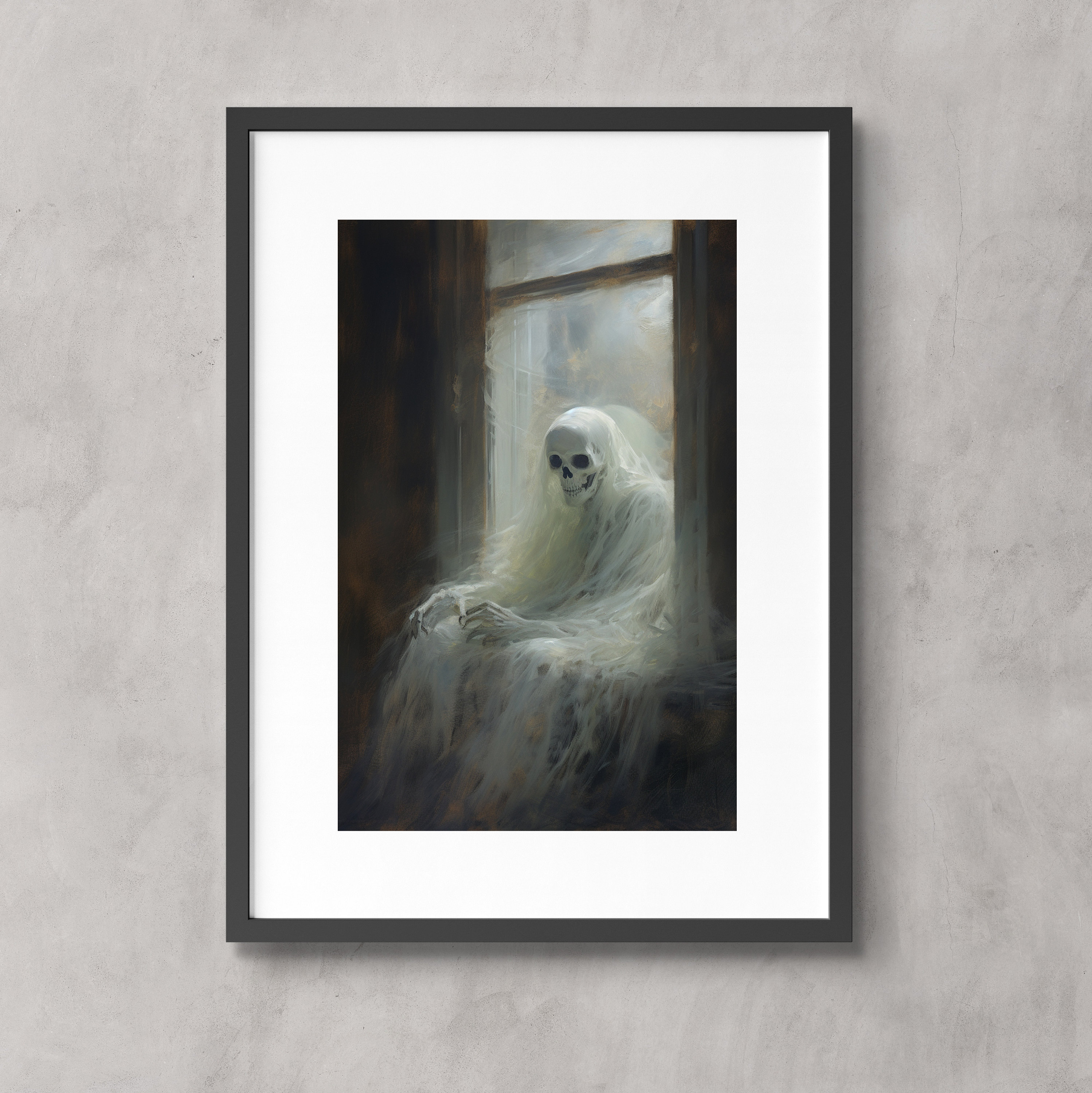 Ghost in Windows, Poster, Print, Picture, Home Decor, Gothic Dark Art ...