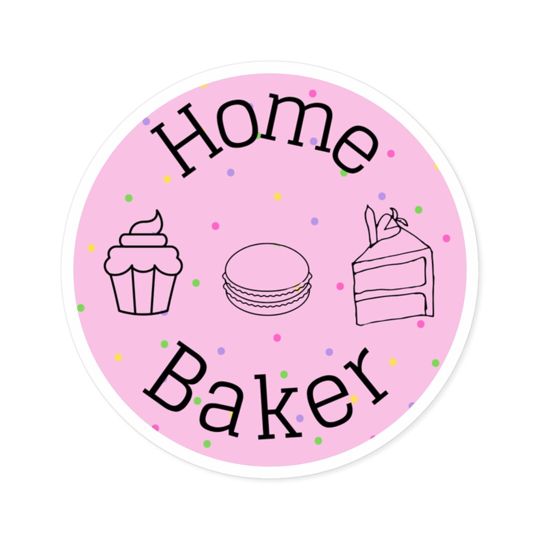 Baking Stickers, Home Baker, Baker Sticker, Baking Decal - Etsy