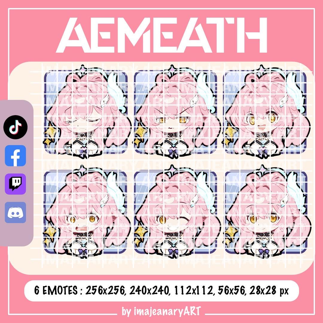 Wuwa | Wuthering Waves | AEMEATH | 6 Emotes Set for Tiktok, Twitch ...