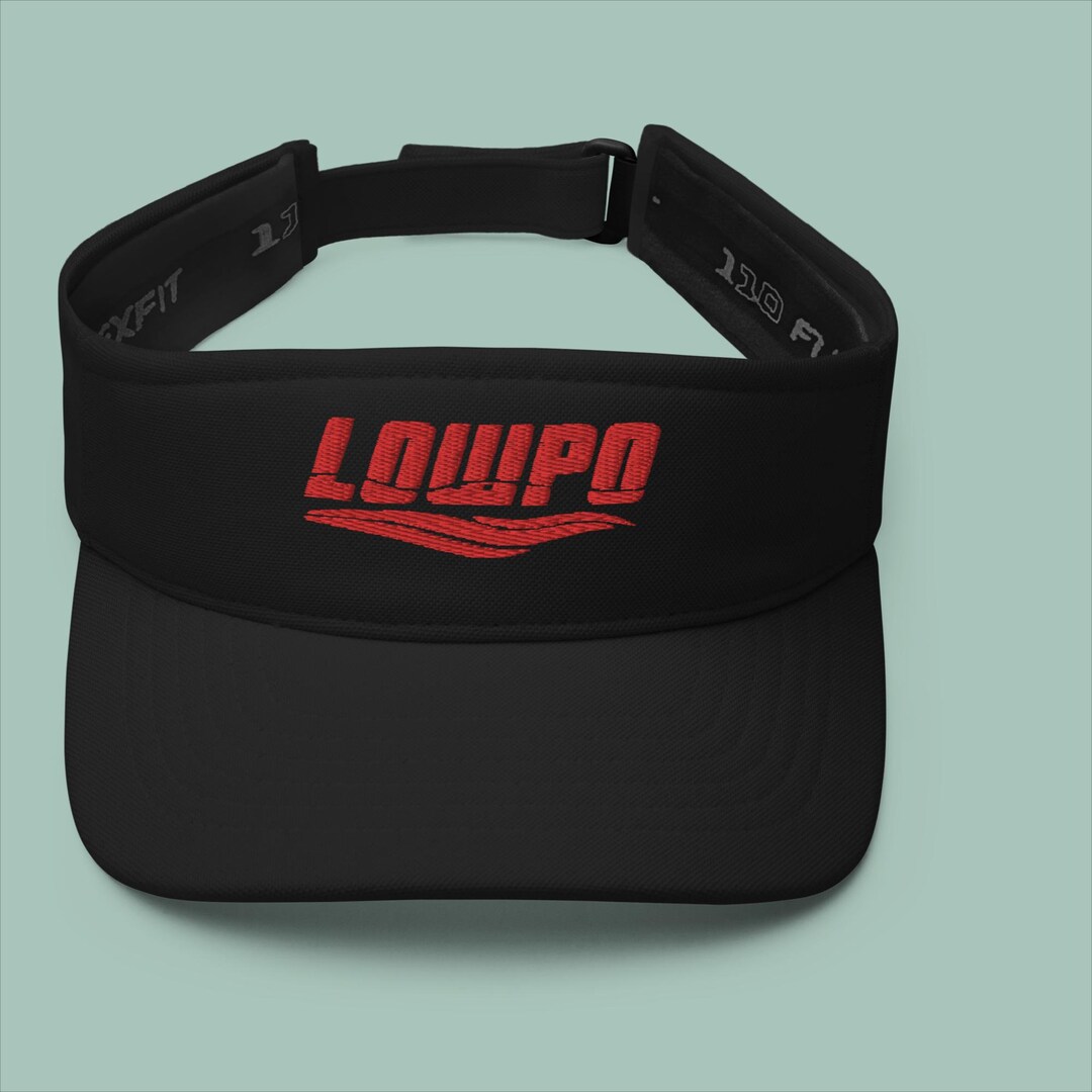 Visor - Embroidered Red LOWPO Logo - Etsy