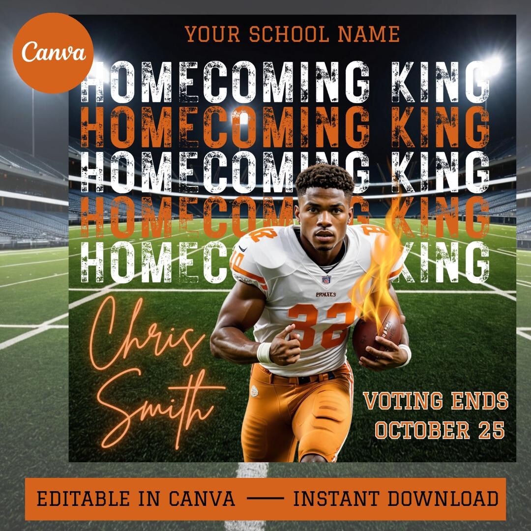 Homecoming Flyer, Vote Homecoming, HOCO Flyer, Homecoming Queen Flyer ...