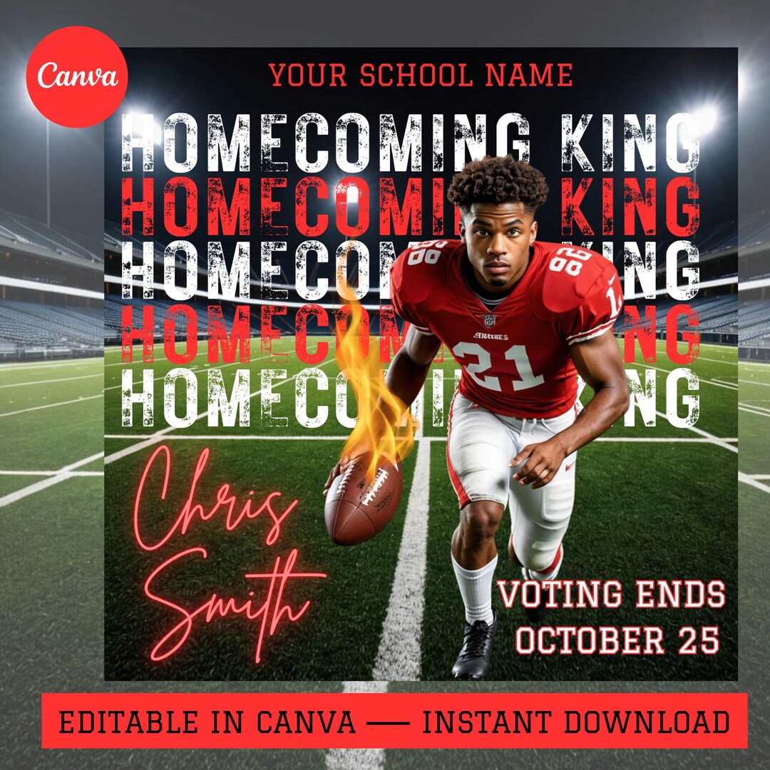 Homecoming Flyer, Vote Homecoming, HOCO Flyer, Homecoming Queen Flyer ...
