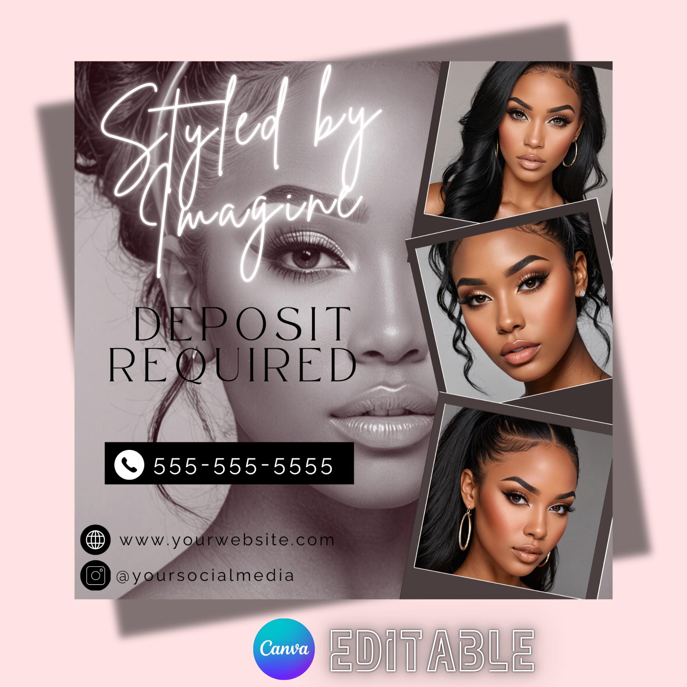 Editable Book Now Flyer, DIY Appointments Available Template, Premade ...