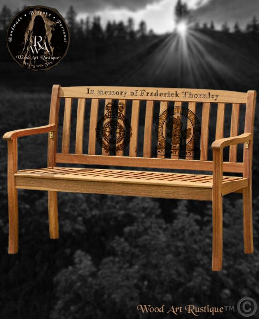 Handmade Bespoke Pyrography Personal Memorial Bench - Etsy
