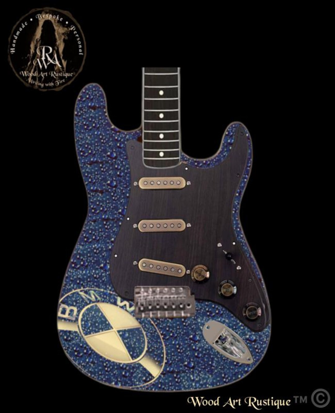 Custom Made Bespoke B.M.W Inspired Personalised Stratocaster Electric ...