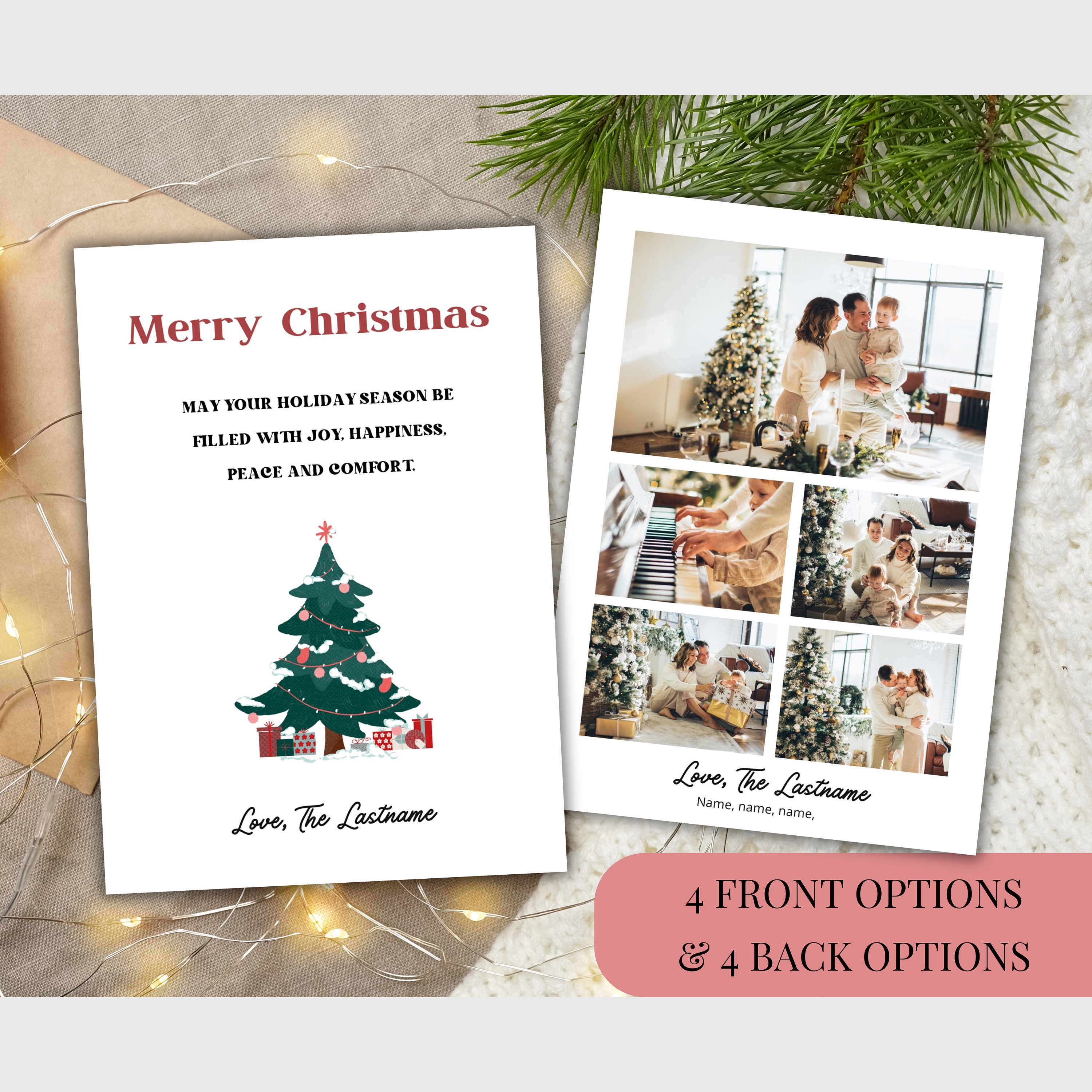 Christmas Card Custom Christmas Card Instant Download Holiday - Etsy