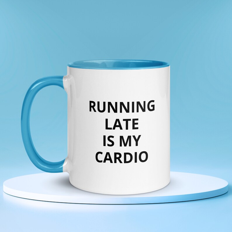 Running Late is My Cardio | Pink Mugs | Pink Aesthetic | Work Mug ...