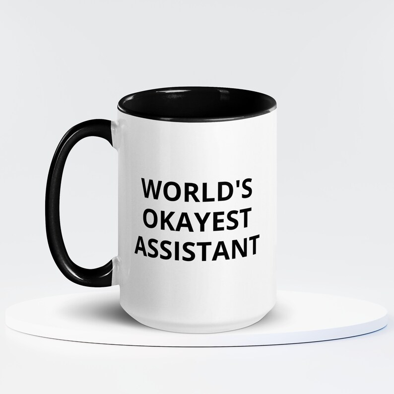 World's Okayest Assistant Mug Gift for Assistant Employee Gift Coworker ...