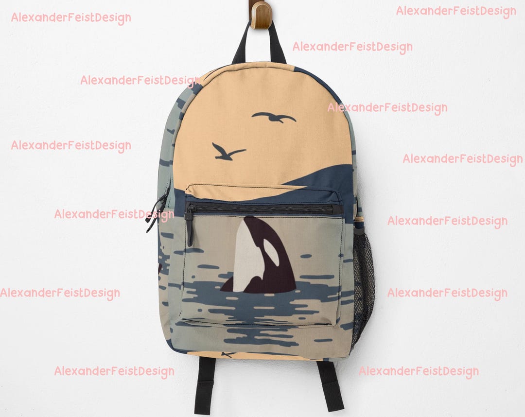 Killer Whale Orca Backpack, Killer Whale Backpacks, Dolphin School ...