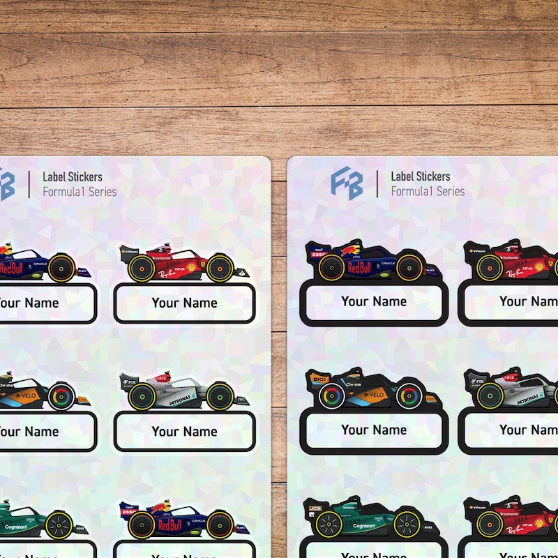Formula 1 Name Tag - Etsy