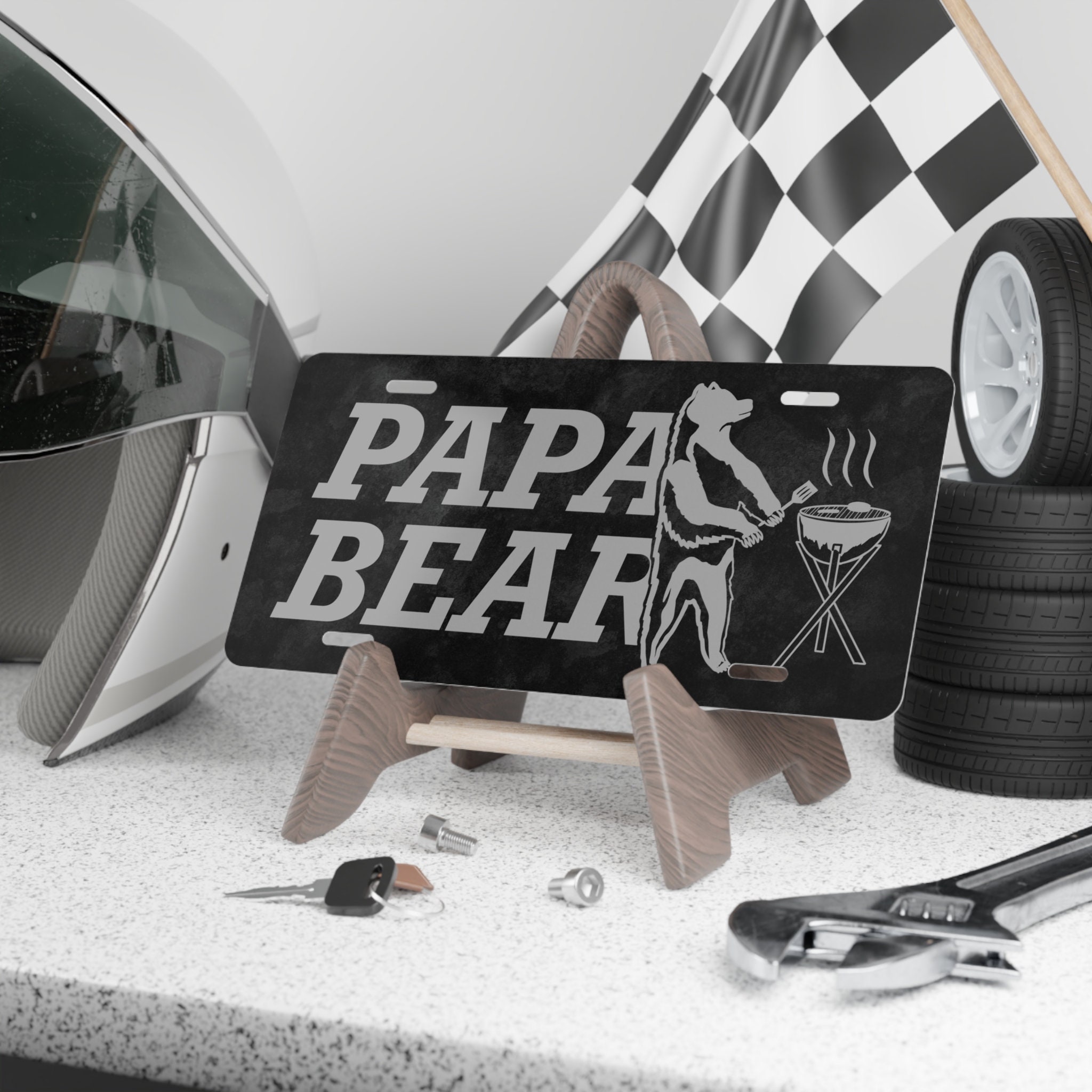 Papa Bear License Plate for Car for Man Cave Wall Art - Etsy