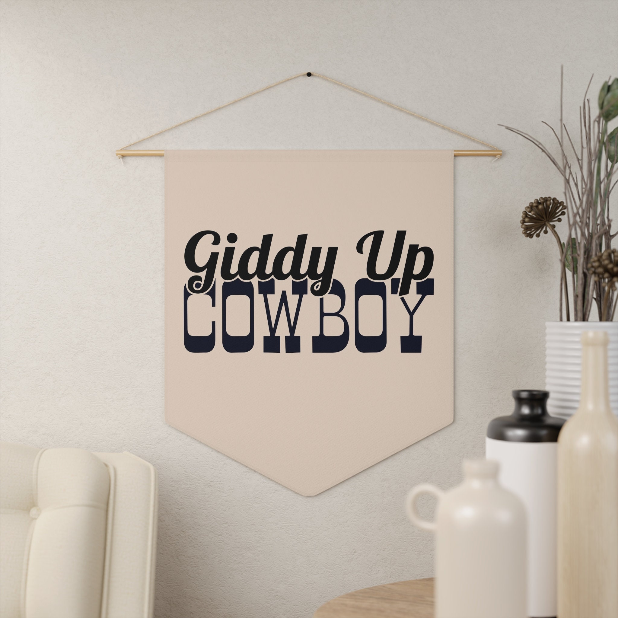 Giddy up Cowboy Home Decor, Flag, Western Home Decor, Old West Sign ...