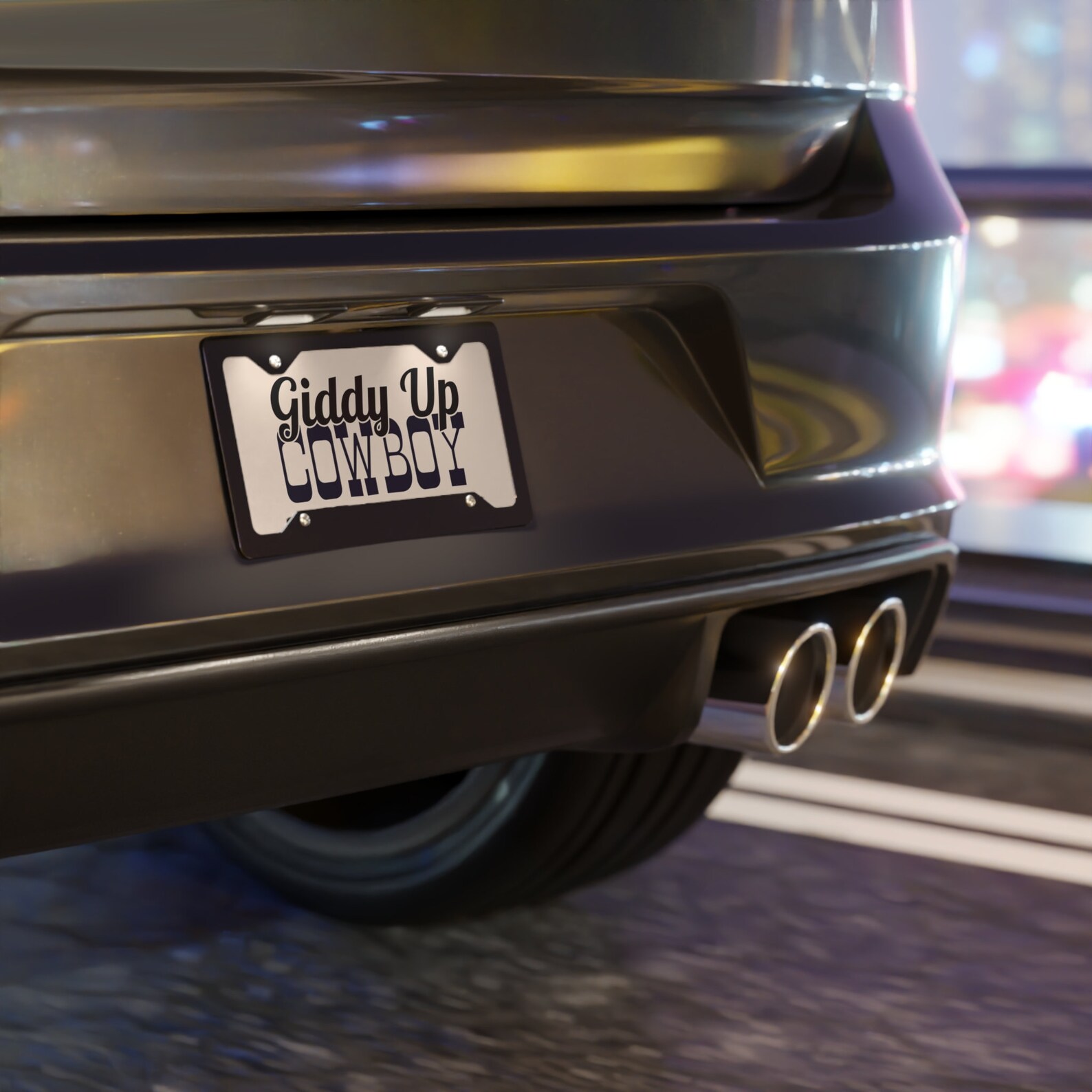 Giddy up Cowboy Western License Plate, Cowboy, Wild West, Old West ...