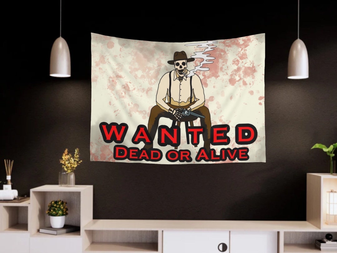 Undead Cowboy Wanted Dead or Alive Western Cowboy Wall Decor. - Etsy