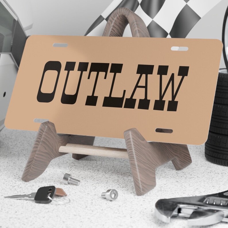 Outlaw Western License Plate, Cowboy, Wild West, Old West License Plate ...
