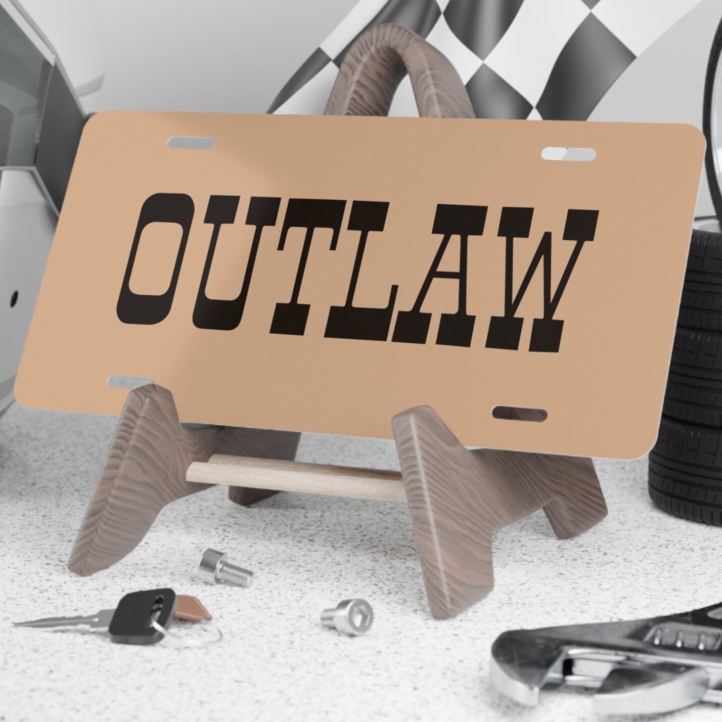 Outlaw Western License Plate, Cowboy, Wild West, Old West License Plate ...