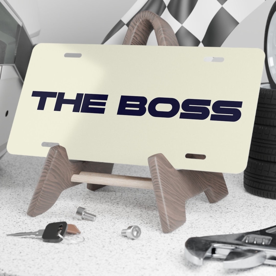 The Boss License Plate, License Plate for the Boss, Gifts Front License ...