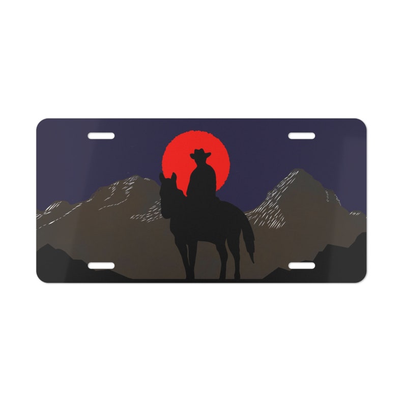 Wanted Cowboy, Western Cowboy License Plate for Car, Wall Art, Garage ...